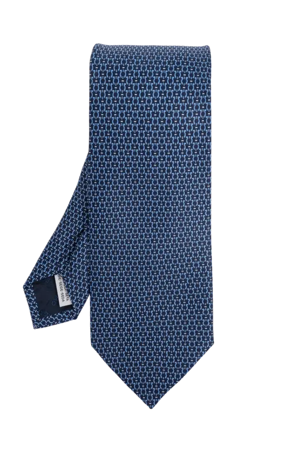 FERRAGAMO Silk Tie - Blue