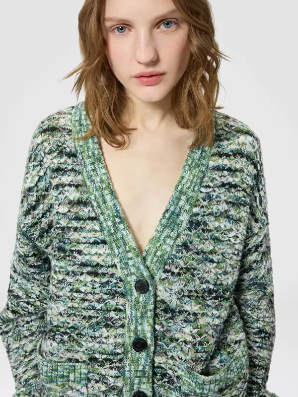Missoni Oversized Cardigan With Patch Pockets And 3d Construction