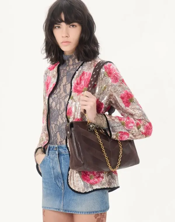 Valentino Garavani Embroidered Organza Jacket With Floral Sequins - Multicolour