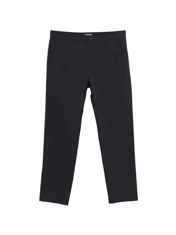 PEOPLE OF SHIBUYA Tailored Cotton Blend Trousers - Navy