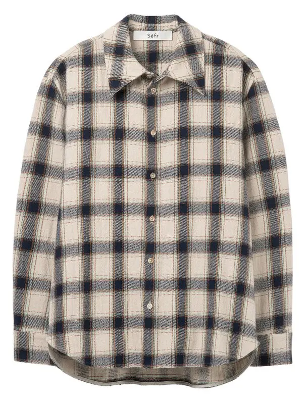 Séfr Checked Cotton Shirt For