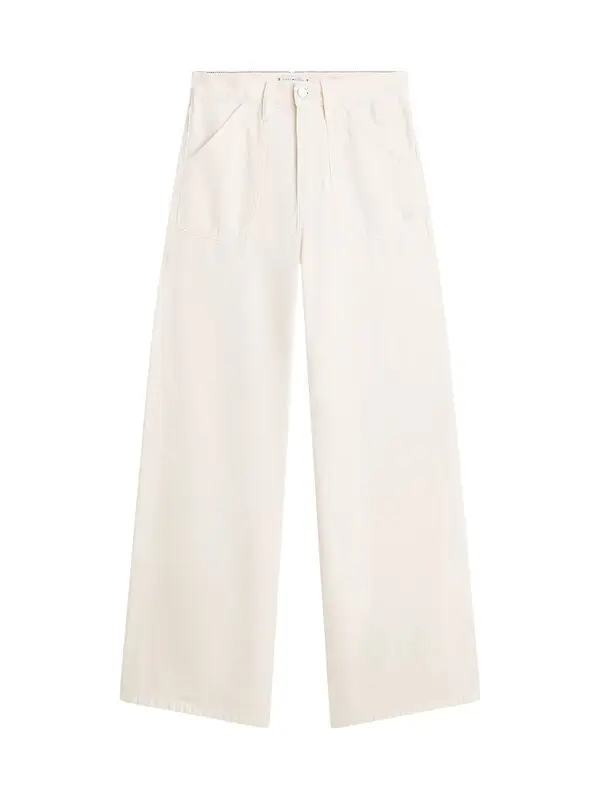 Tommy Hilfiger Sustainable Wide-leg Jeans - Ecru
