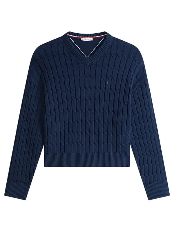 Tommy Hilfiger Regenerative Cotton Sweater For - Navy