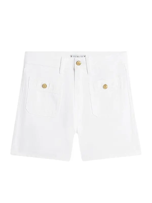 Tommy Hilfiger Mini Fit Lightweight Cotton Shorts - White