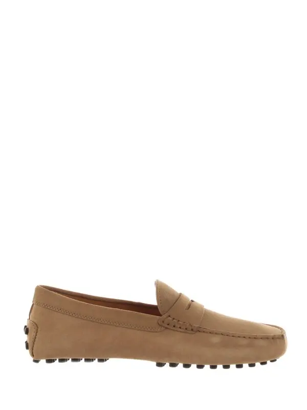 TOD`S Tod's Gommino Loafers In Suede - Beige