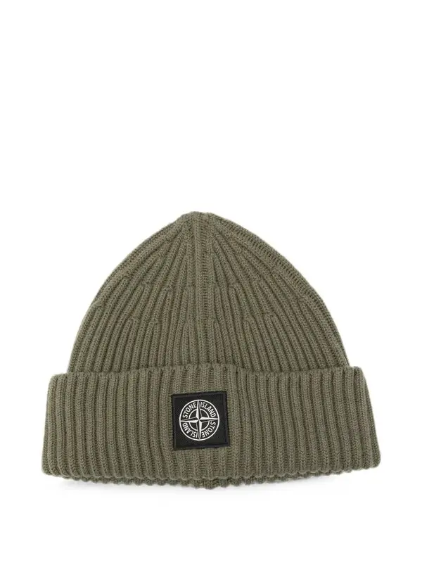 Stone Island Virgin Wool Compass Logo Patch Cuff