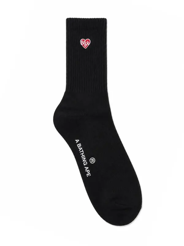 A BATHING APE Comfortable Everyday Sock For - Black