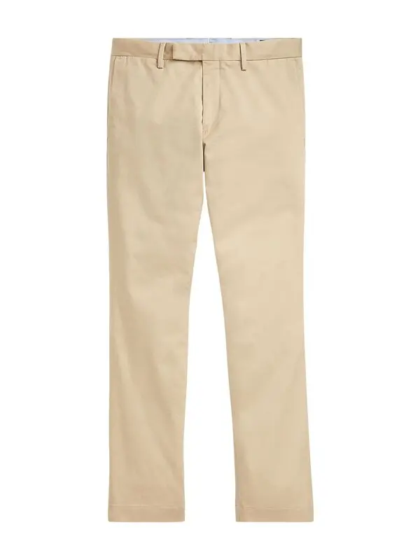Ralph Lauren Classic Fit Stretch Cotton Blend Trousers - Beige