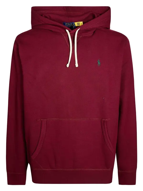 Polo Ralph Lauren Long Sleeve Knit Hoodie - Rosso