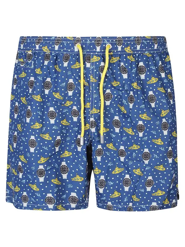 MC2 SAINT BARTH Stylish Mini Beachwear Perfect For The Season - Navy