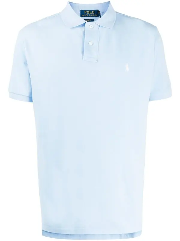 Ralph Lauren Slim Fit Short-sleeve Polo Shirt - Light Blue