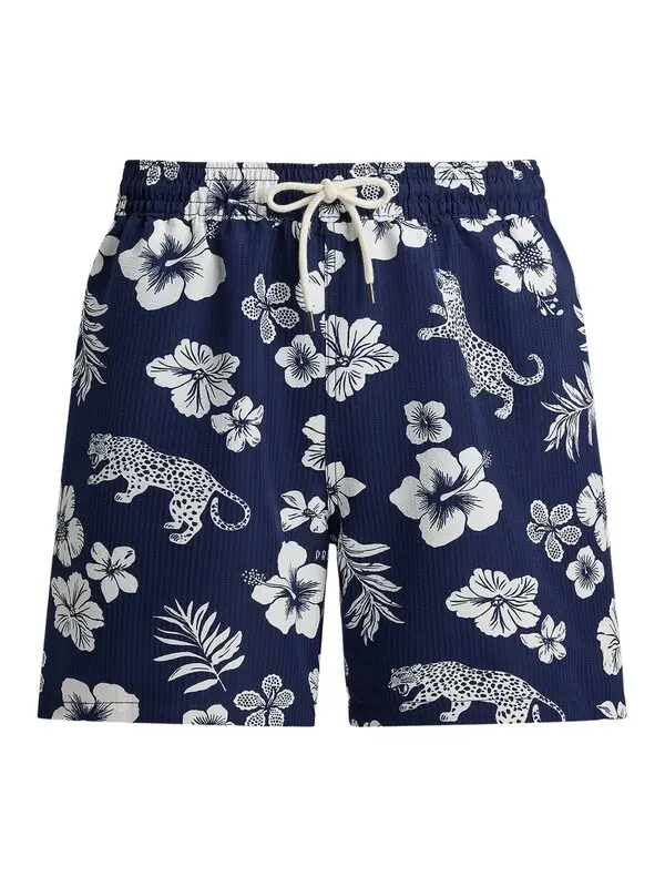 Ralph Lauren Classic Fit Cotton Blend Shorts - Navy