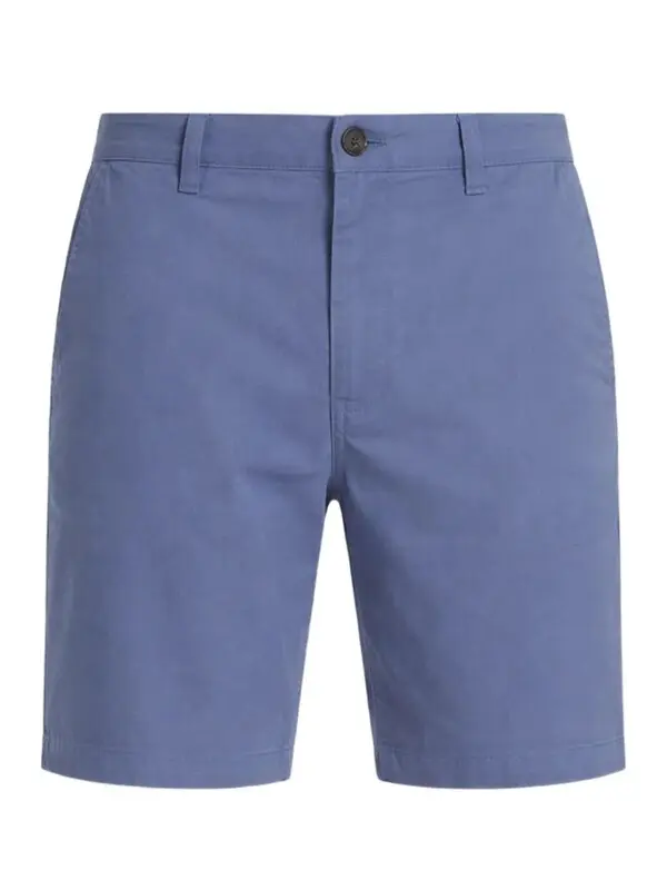 Michael Kors Relaxed Fit Cotton Blend Shorts - Navy