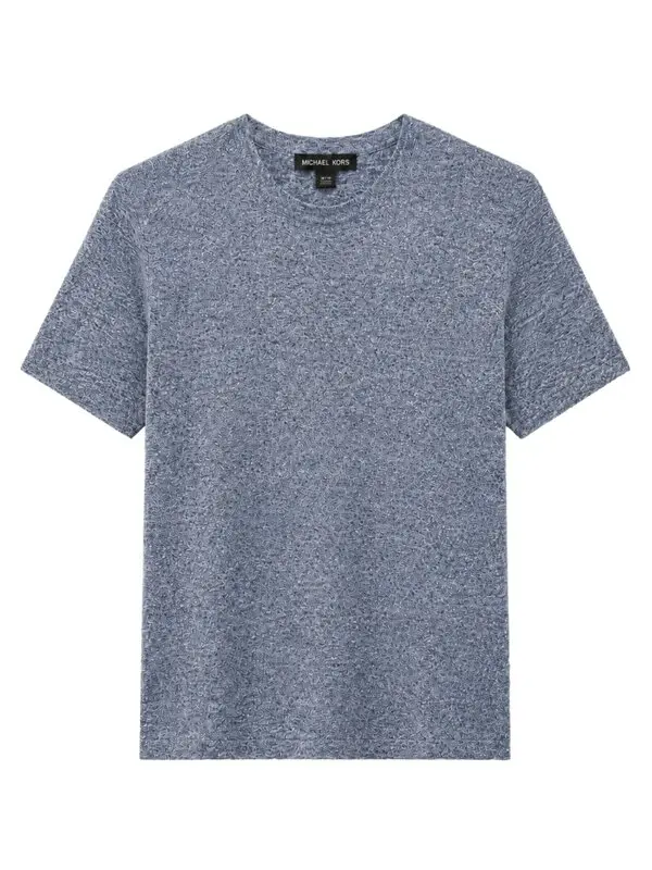 Michael Kors Stylish Linen Blend T-shirt For Perfect For Every Season - Grey