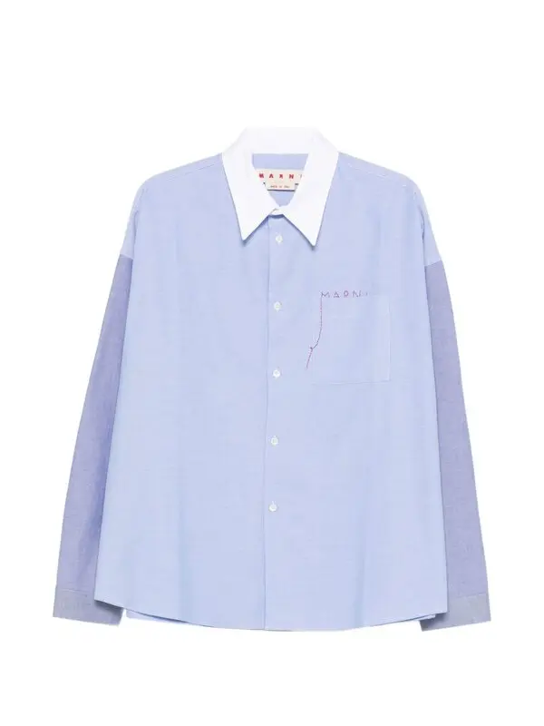 Marni Lightweight Button-up Shirt For - Light Blue