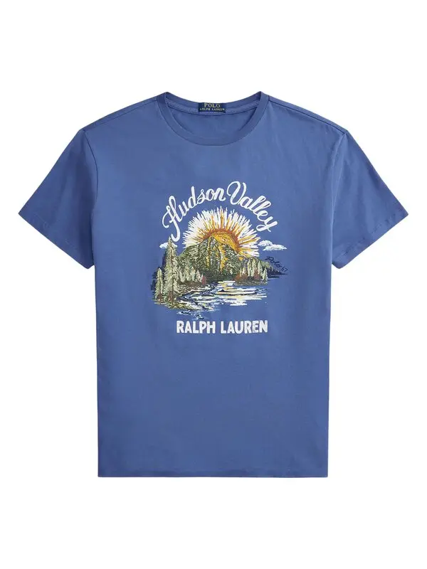 Ralph Lauren Hudson Valley Graphic Crewneck T-shirt - Navy