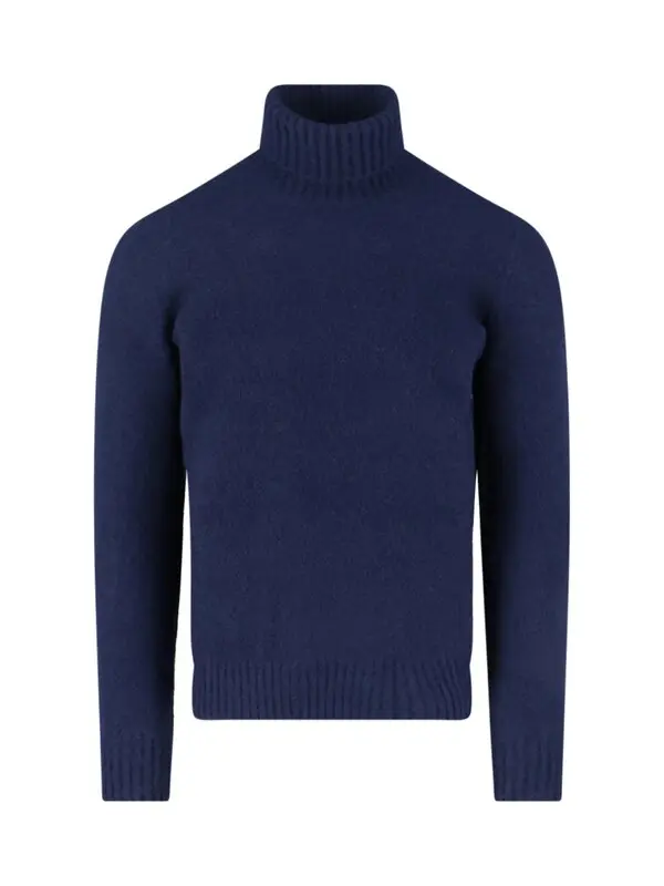 DRUMOHR Wool Turtleneck Sweater - Blue