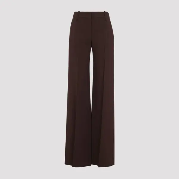Ermanno Scervino Wide-leg Viscose Blend Pants - Brown