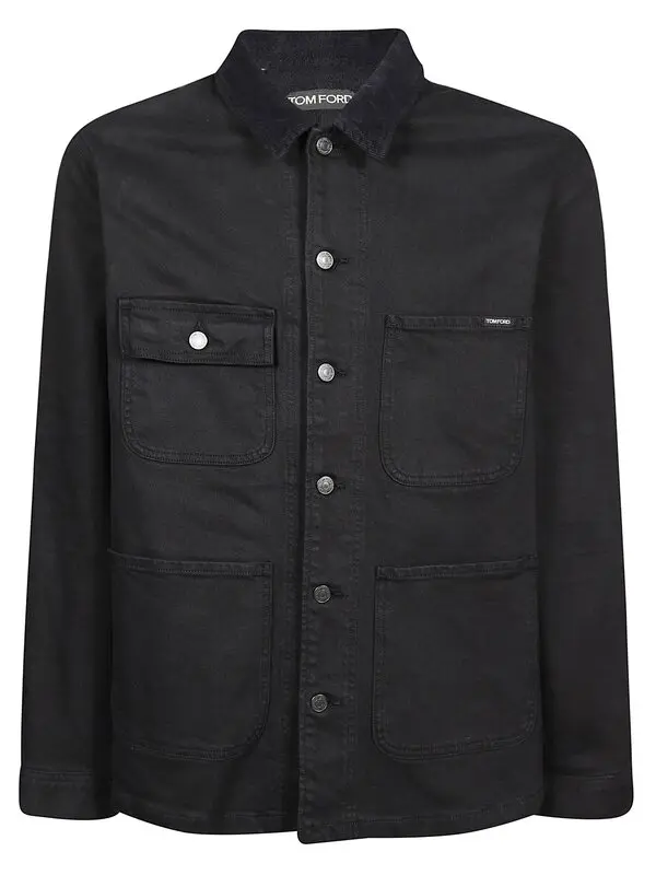TOM FORD Long Sleeve Utility Coat With Chest And Front Pockets