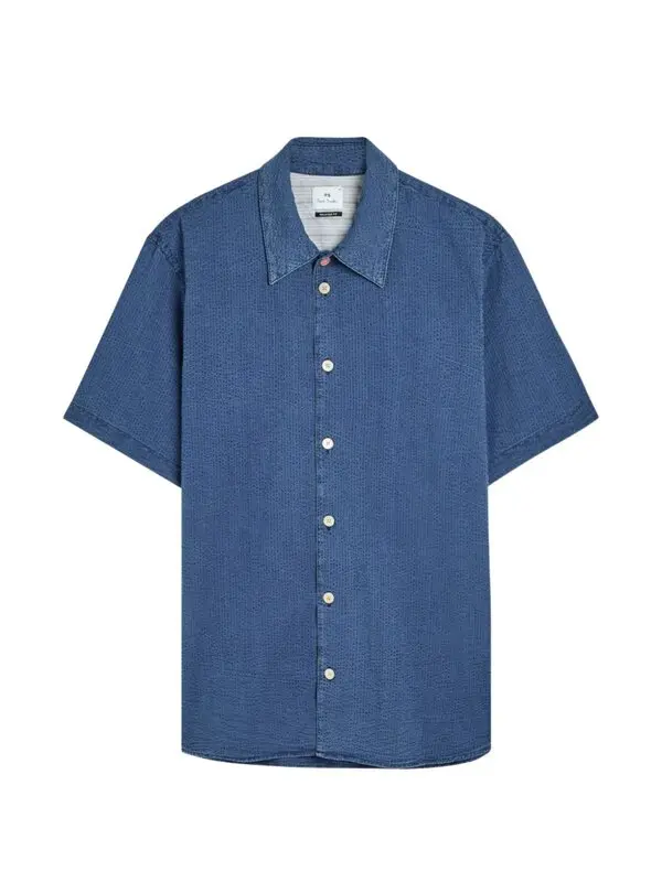 Paul Smith Classic Cotton Button-up Shirt For - Navy