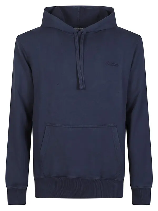 MC2 SAINT BARTH Pullover Hoodie With Drawstring - Navy