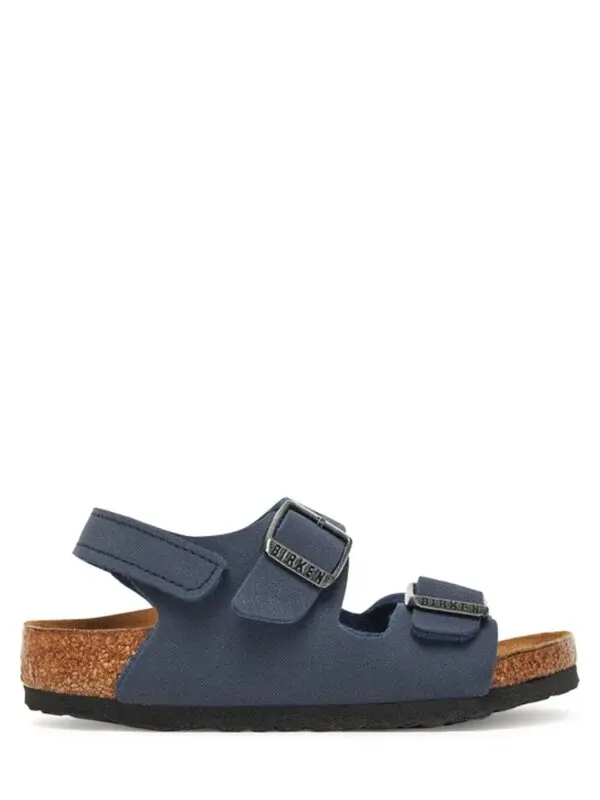 BIRKENSTOCK Slingback Sandals With Buckle Fastening And Cork Footbed - Navy
