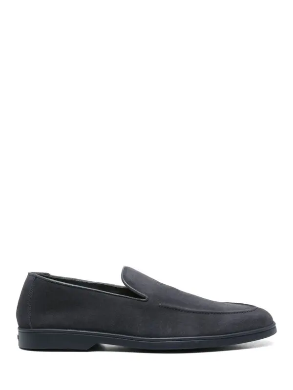 DOUCAL'S Suede Flat Loafers - Navy
