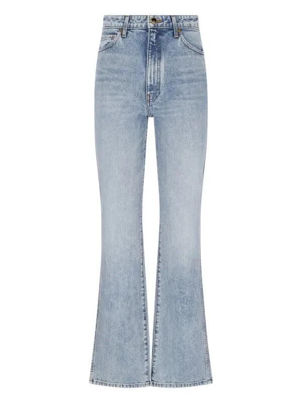 Khaite Denim Jeans With Stretch Waistband - Blue