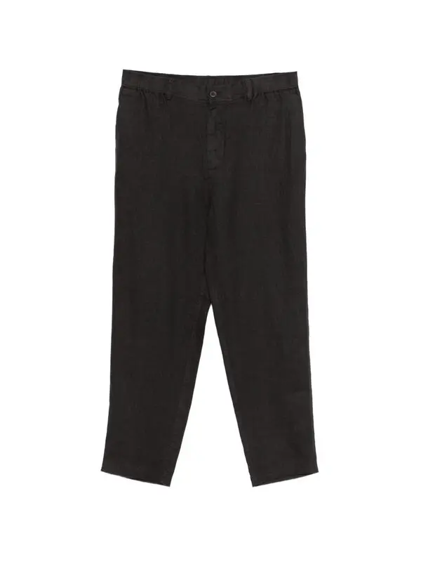 ECOALF Elasticated Waistband Trousers With Button Fastening And Back Pocket - Black