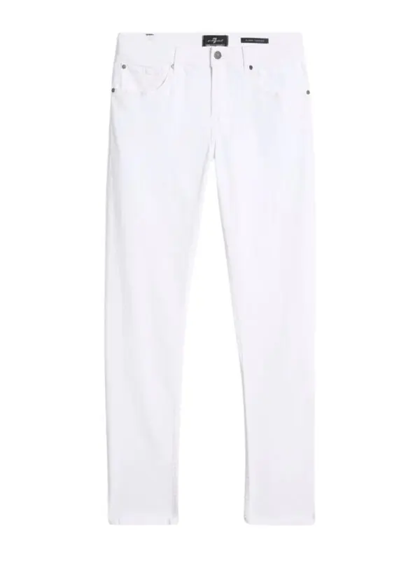 7 For All Mankind Timeless Mini Jeans For - White