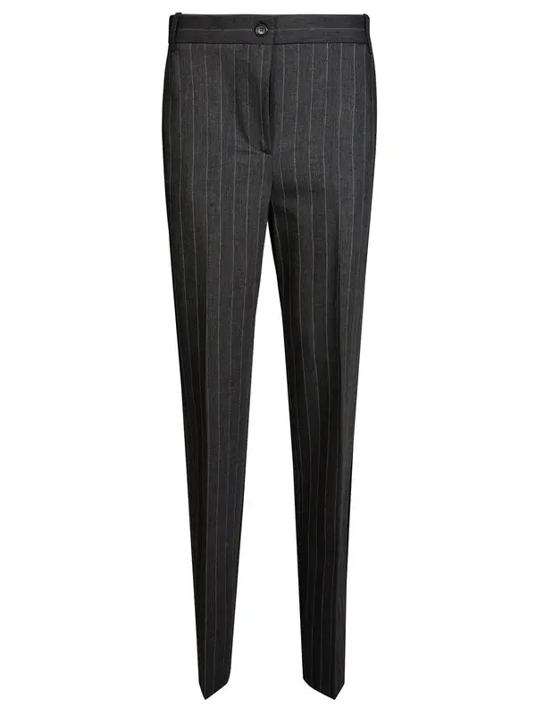 Pinko Pleione Wool-blend Trousers - Grigio