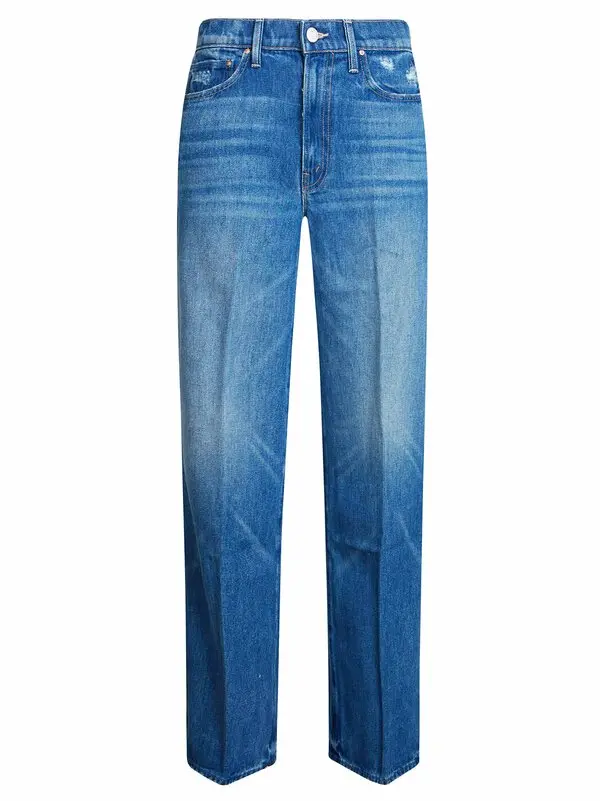 MOTHER The Ditcher Roller Zip Skimp Mini Skirt - Denim