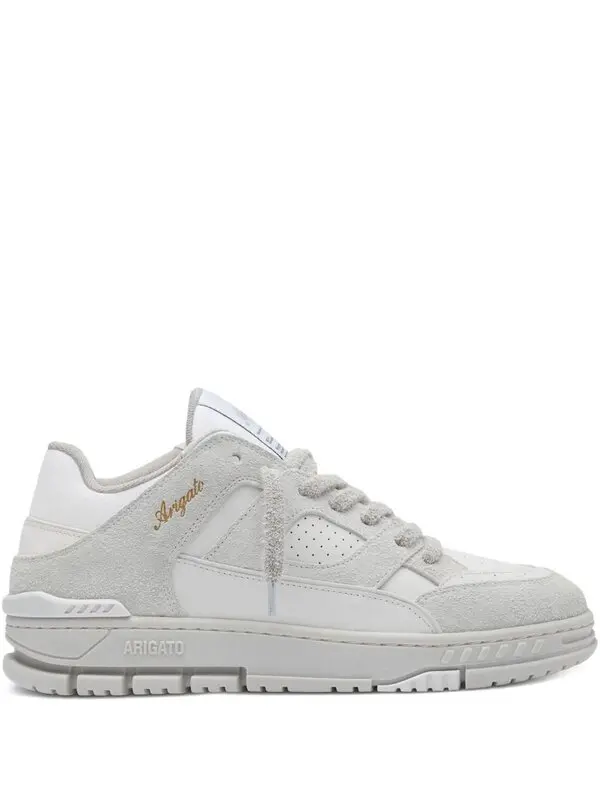 Axel Arigato Area Lo Brushed-suede And Leather Low-top Trainers - White