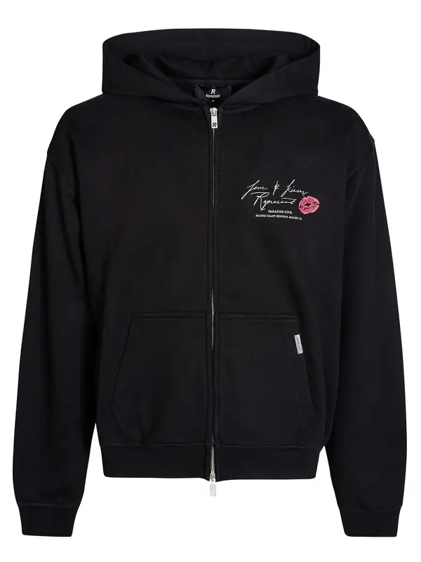 REPRESENT Love & Kisses Zip-through Hoodie - Nero