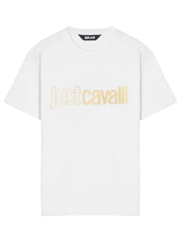 Just Cavalli Mini Logo T-shirt For P26 Collection - White