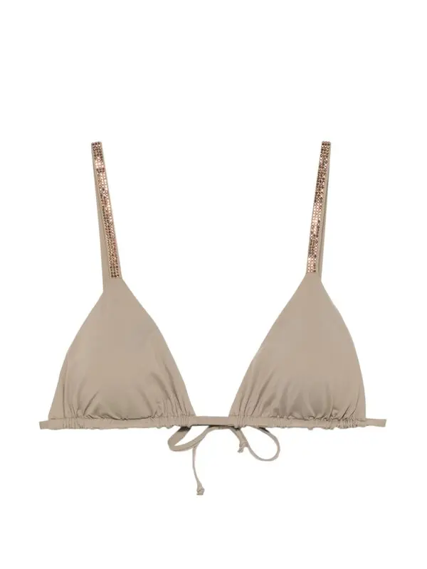 FISICO Embellished String Bikini Top - Green