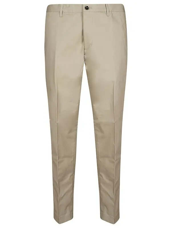 NINE:INTHE:MORNING Button Fastening Trousers With Back Pockets - Green