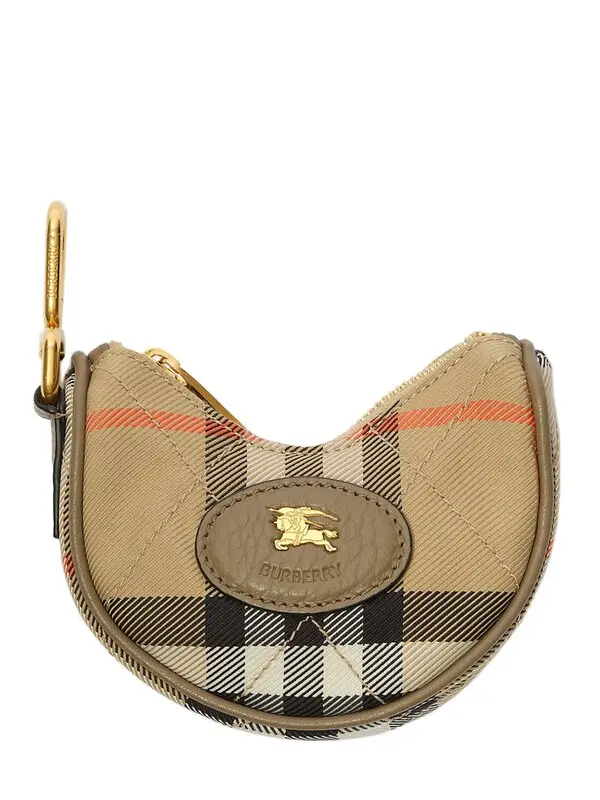 Burberry Mini Charm Handbag With Keychain, 10.5 X 4.5 X 9 Cm - Beige