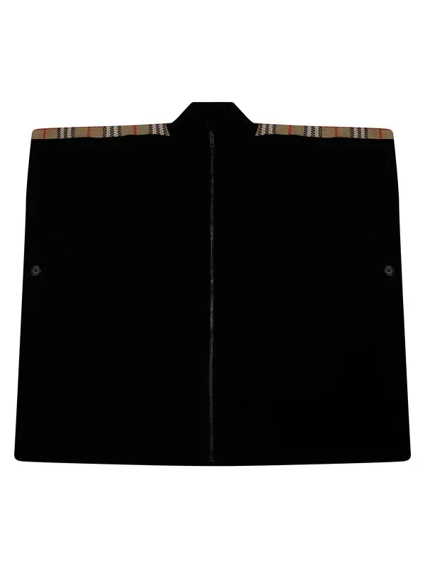 Burberry Mini Check-pattern Zip-up Coverall - Nero