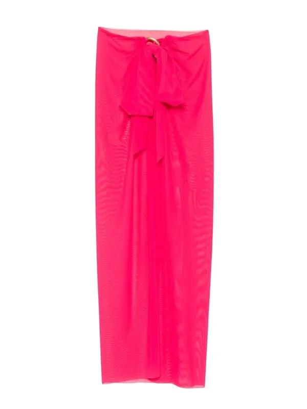 FISICO Sheer Mini Beach Dress - Fuxia