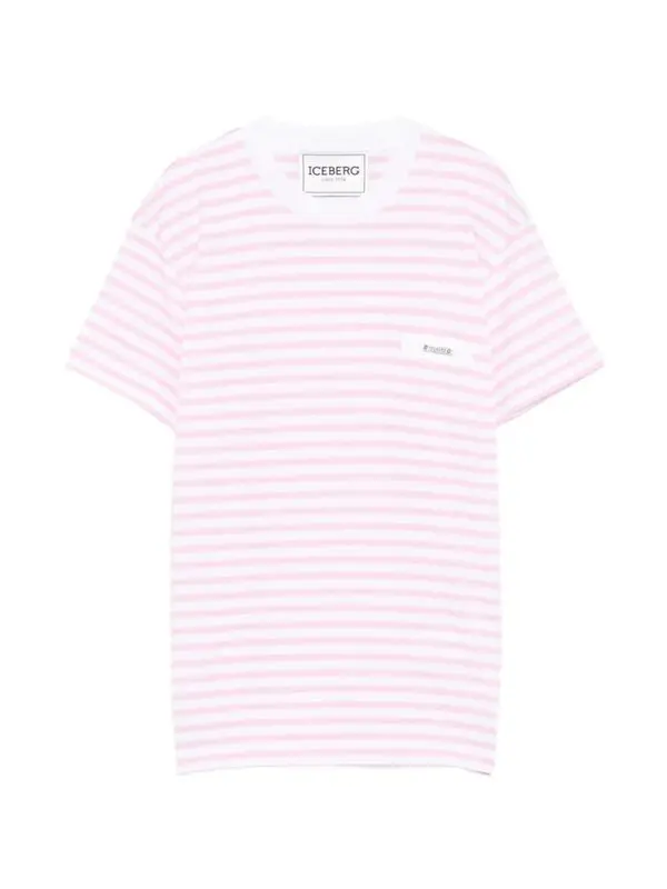Iceberg Striped Cotton T-shirt