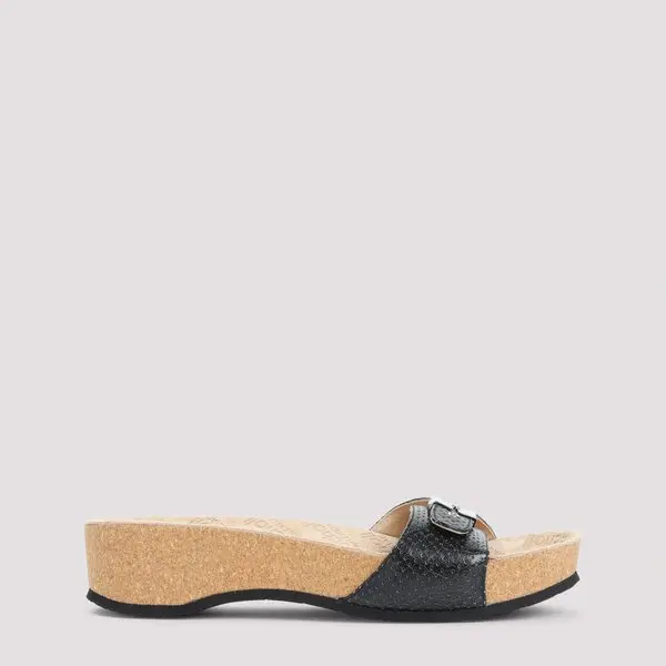 Balenciaga I Scholl Flat Sandal - Black