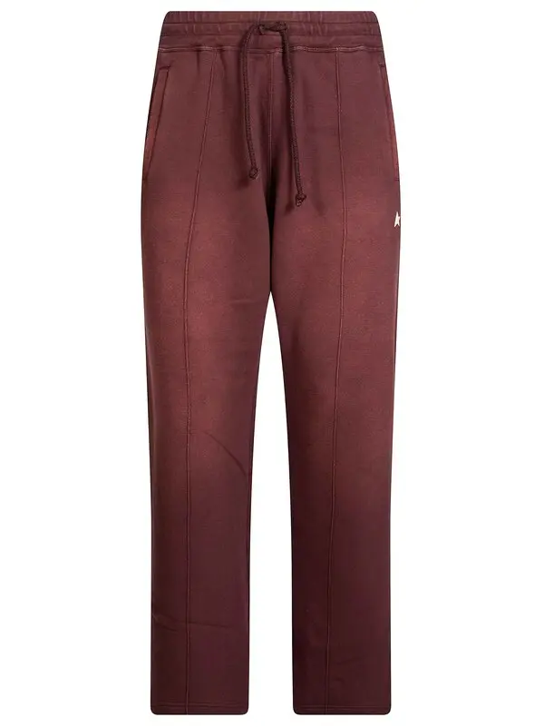 GOLDEN GOOSE Relaxed Fit Jogging Back Zip Pocket Trousers - Rosso