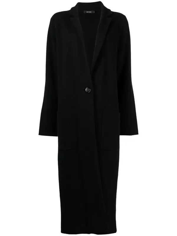 LISA YANG Cashmere Coat With Peak Lapels And Patch Pockets