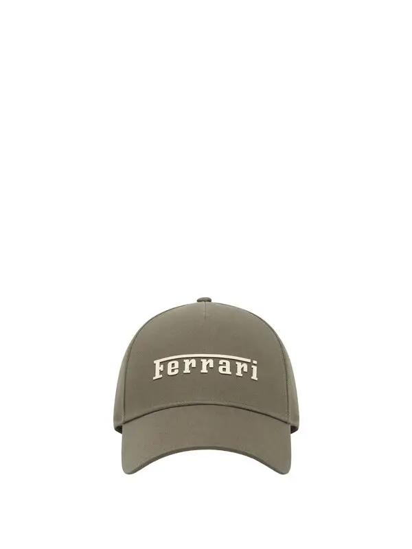 FERRARI Baseball Cap With Logo - Kaki