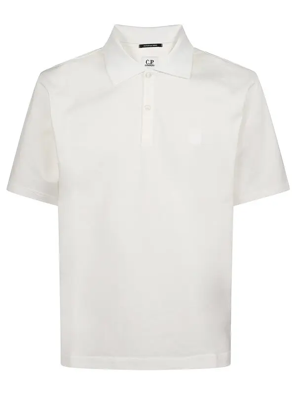 C.P. COMPANY C. P. Company Short Sleeve Cotton Button-up Shirt For - White