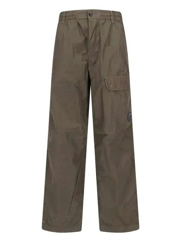 C.P. COMPANY Cargo Trousers With Lens Detail - Green