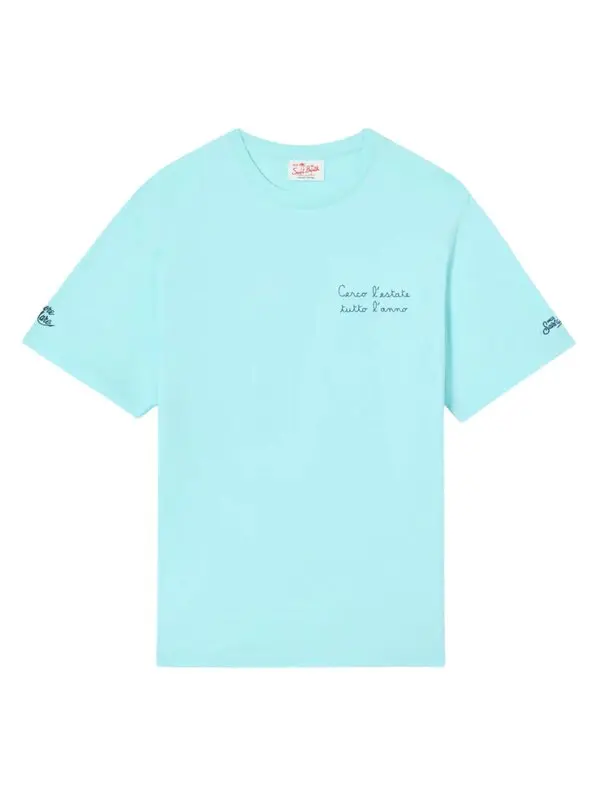 MC2 SAINT BARTH Lightweight Casual T-shirt For P26 - Light Blue
