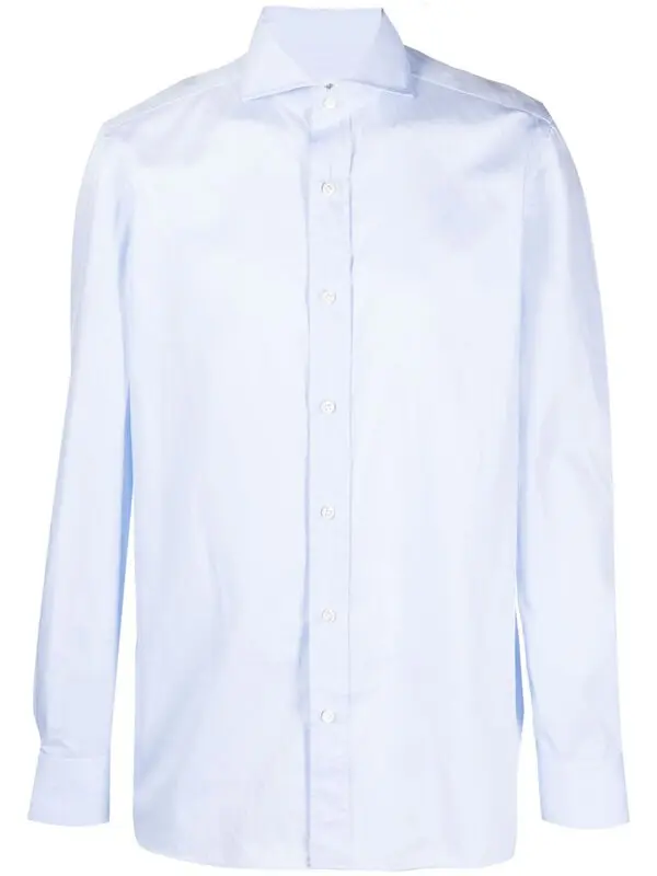 LUIGI BORRELLI Light Cotton Long Sleeve Button-up Shirt For