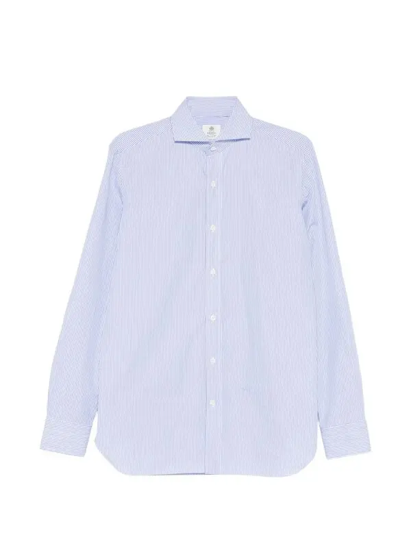 LUIGI BORRELLI Classic Shirt Light And Breezy Style - Light Blue